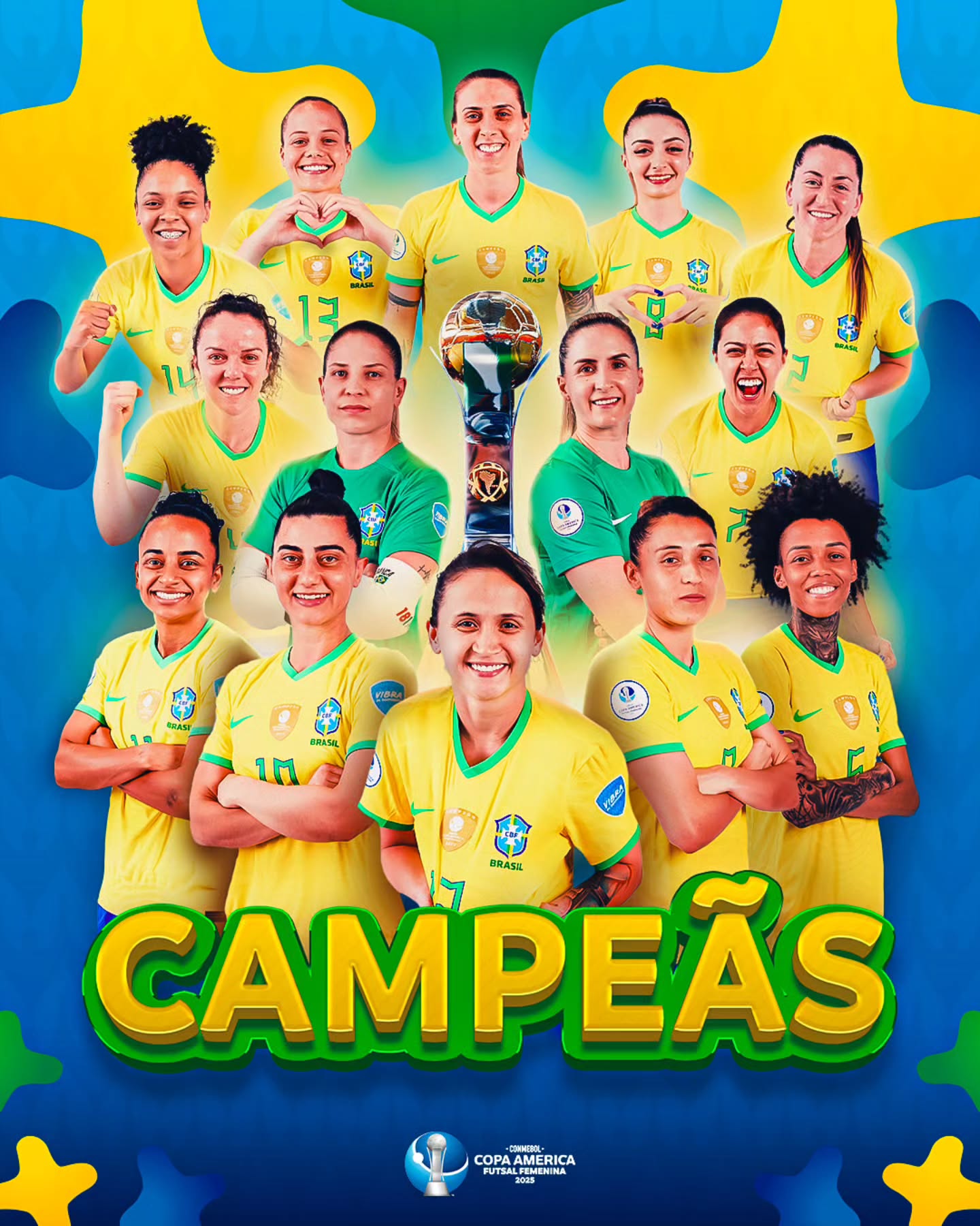 Brasil é Campeão Da Copa América Feminina Futsal 2025